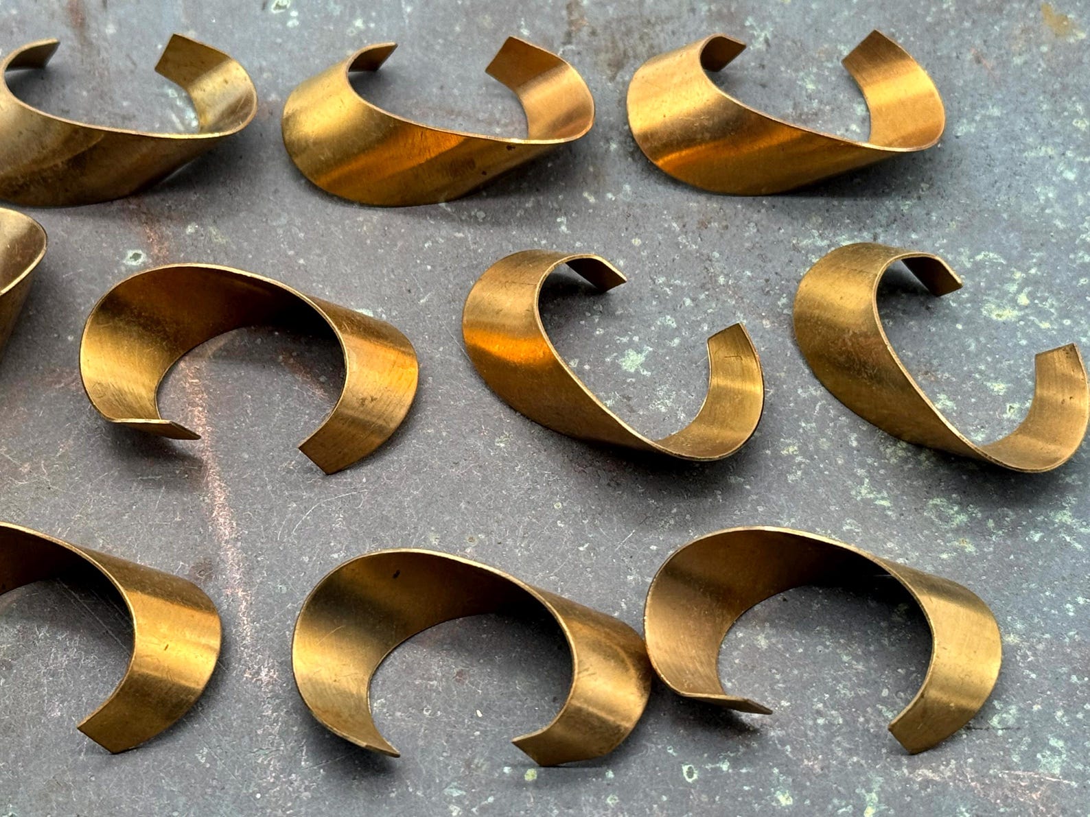 Vintage Brass Large Curls Jewelry Stamping Lot of 13 - Etsy
