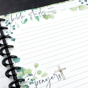 Big Happy Planner Bible Study Pages, 8.5" X 11", 46 or 92 Printed Pages ...