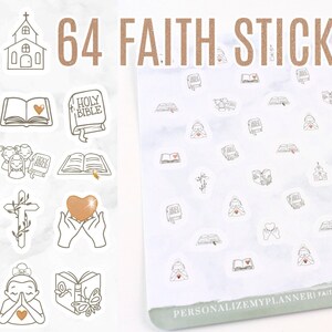 ROSE GOLD, Faith Planner Stickers, Daily Faith Planner, Church, Bible ...