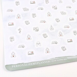 ROSE GOLD, Faith Planner Stickers, Daily Faith Planner, Church, Bible ...