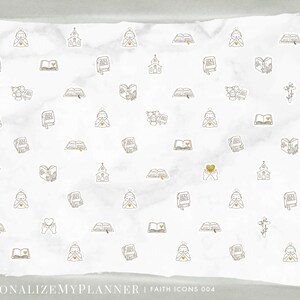 Gold, Faith Planner Stickers, Daily Faith Planner, Christian A5 Planner ...