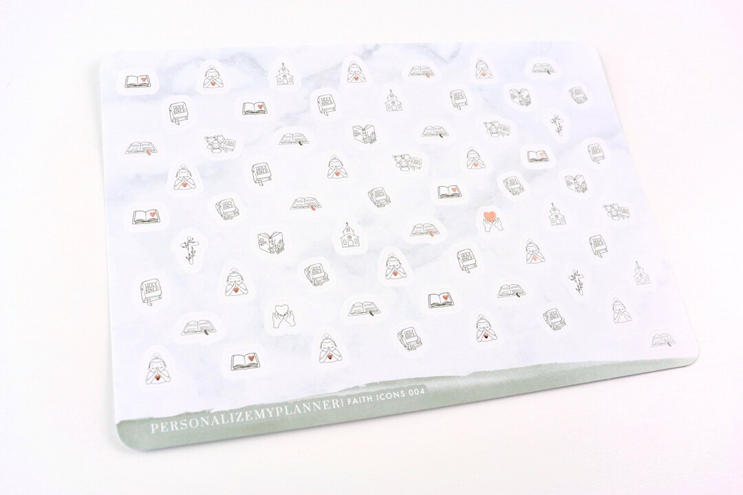 ROSE GOLD, Faith Planner Stickers, Daily Faith Planner, Church, Bible ...