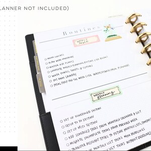 Planner Essentials Extension Pack, 22 Printed Pages, Classic Happy ...