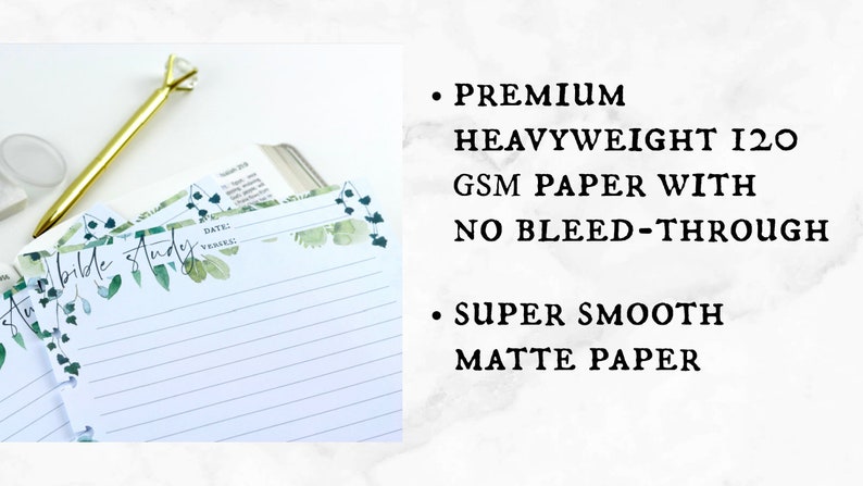 Printed Happy Planner Bible Study Pages 92 Pages 1/2 Yr. - Etsy