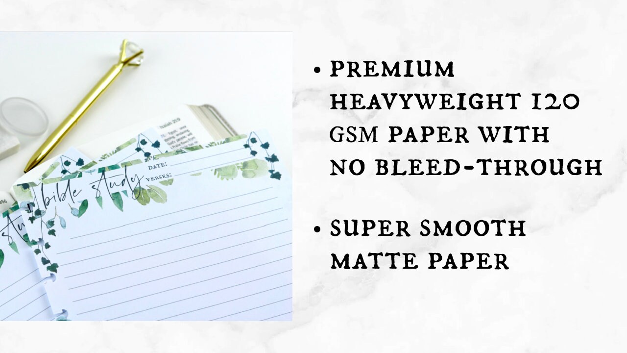 Printed Happy Planner Bible Study Pages, 92 Pages 1/2 Yr., Christian ...