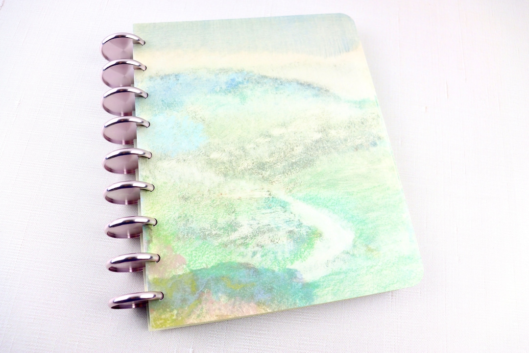 Deluxe Notebook, Rose Gold Discs, Misty Landscape, Printed Lined, Book ...