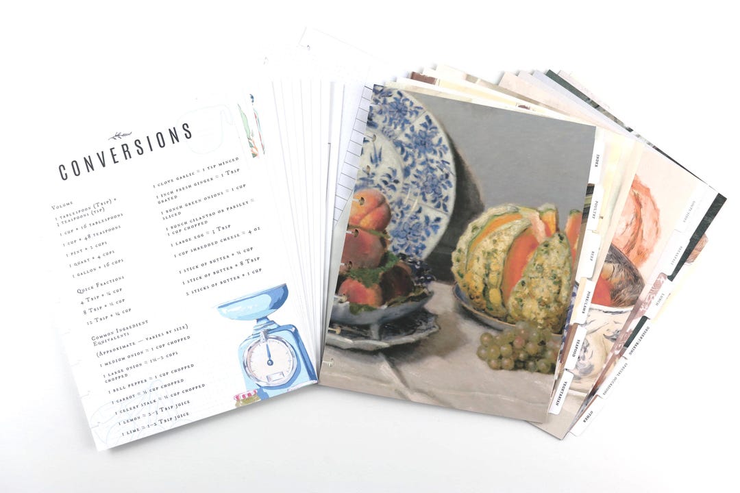 Recipe Journal Extension Pack, 51 Pages + 12 Optional Dividers, 2026 ...