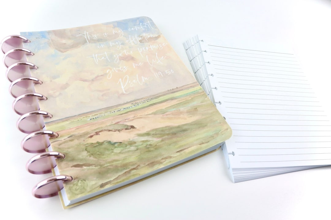 Faith Journal, Deluxe Notebook, Bible Study Gift, Rose Gold Discs ...
