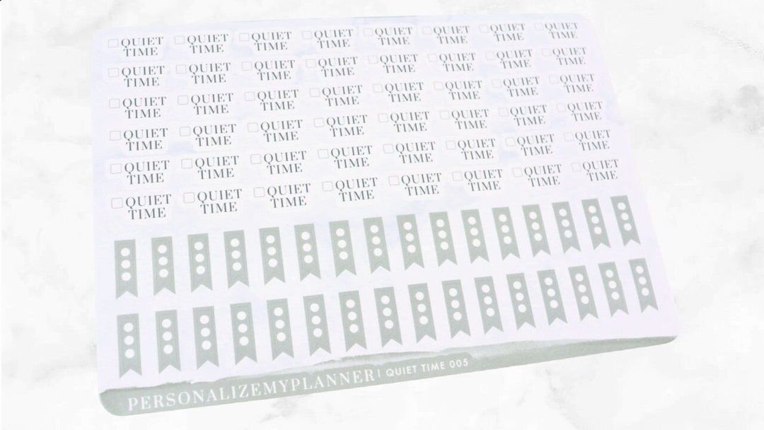 Quiet Time Stickers, Faith Planner Stickers, Checklist Stickers, Daily ...