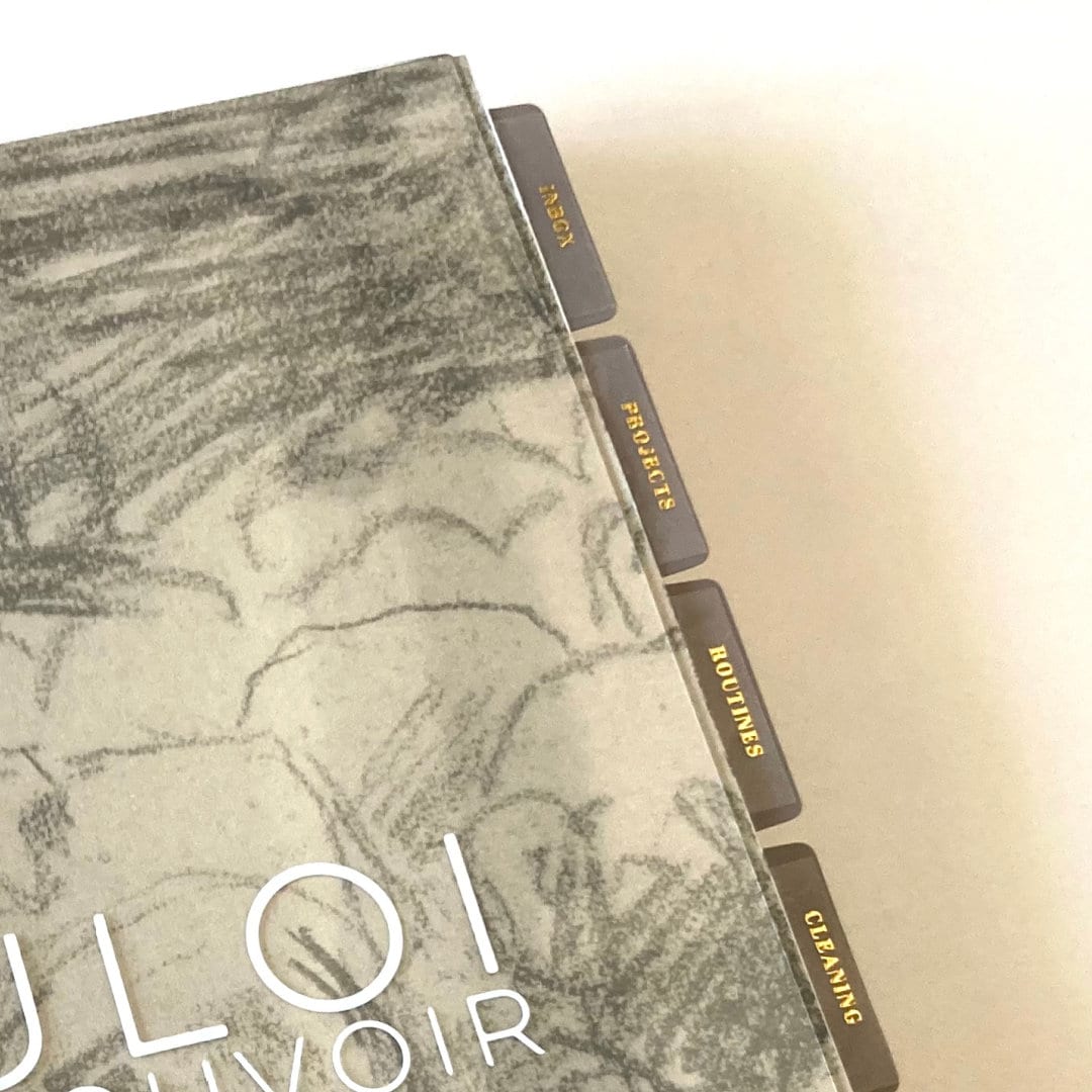 Labels, 80 GOLD Planner Divider Labels, Clear Stickers, Tab Labels ...