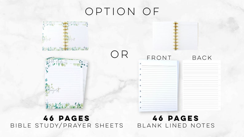 Faith Journal, 103 Printed Pages, Classic Happy Planner, Bible Study ...