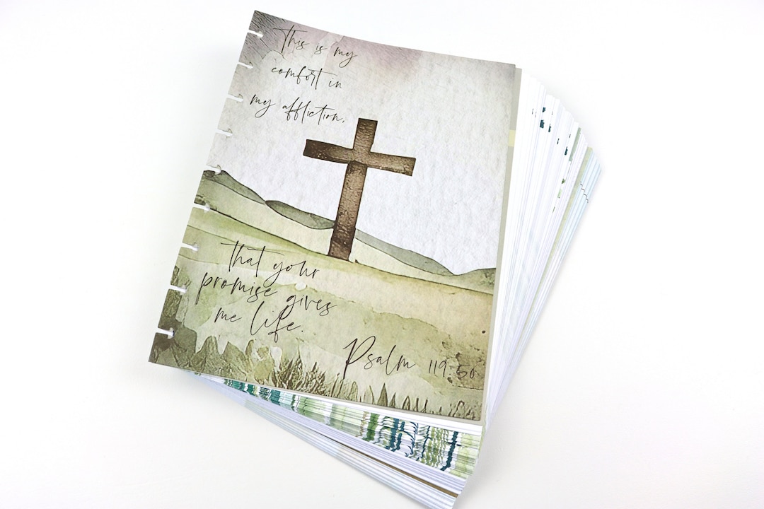 Faith Journal, 103 Printed Pages, Classic Happy Planner, Bible Study ...