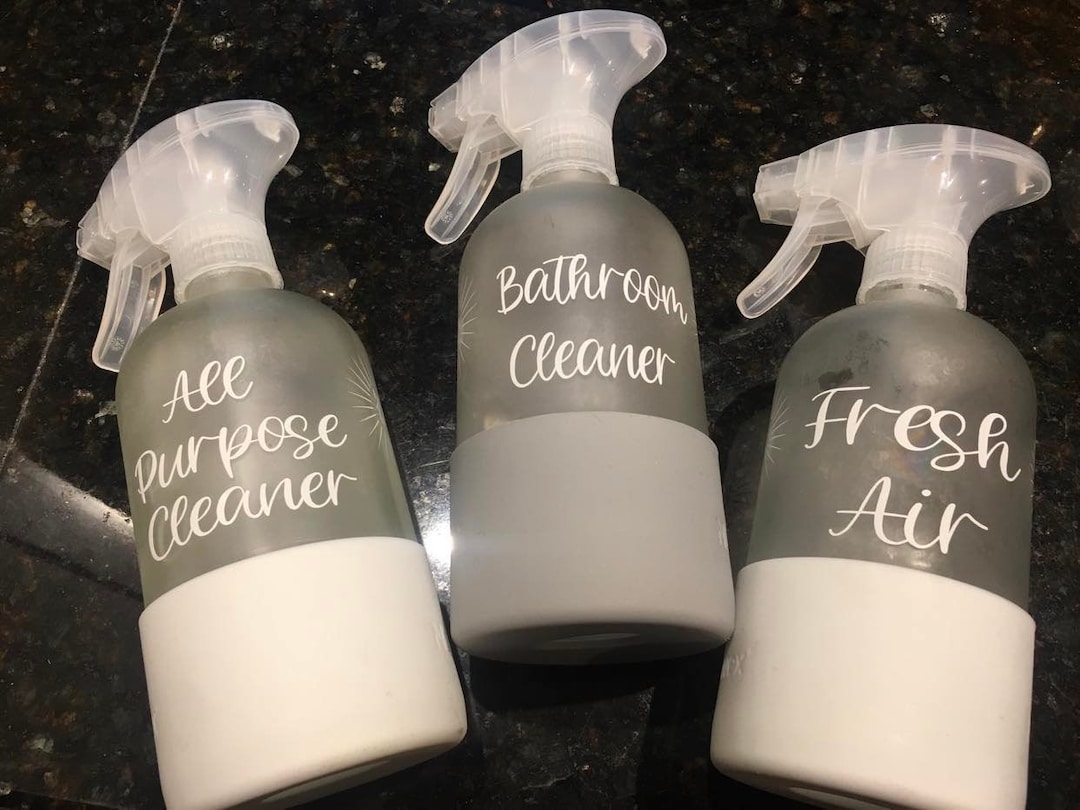 Cleaning Decals for Spray Bottles - Etsy