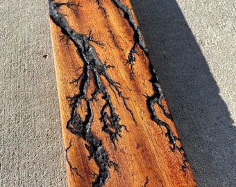 Lichtenberg Electrocuted Wood Fractile Cedar Wall Art | Etsy
