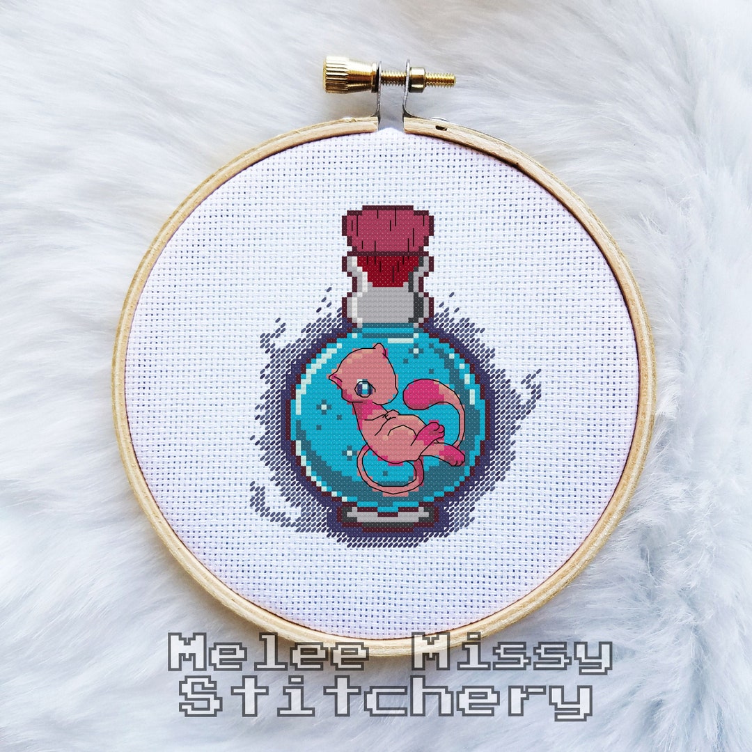 PATTERN: Bottle #151 Mew Cross Stitch Pattern - Etsy