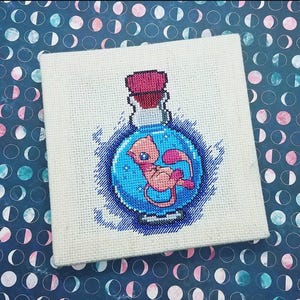 PATTERN: Bottle #151 Mew Cross Stitch Pattern - Etsy