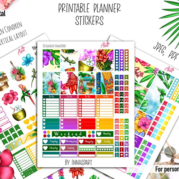 Tropical Planner - Etsy