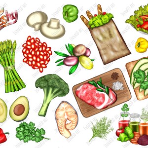 Freshy Clipart, Healthy Eating Clipart, Healthy Fashion Girls, Summer ...