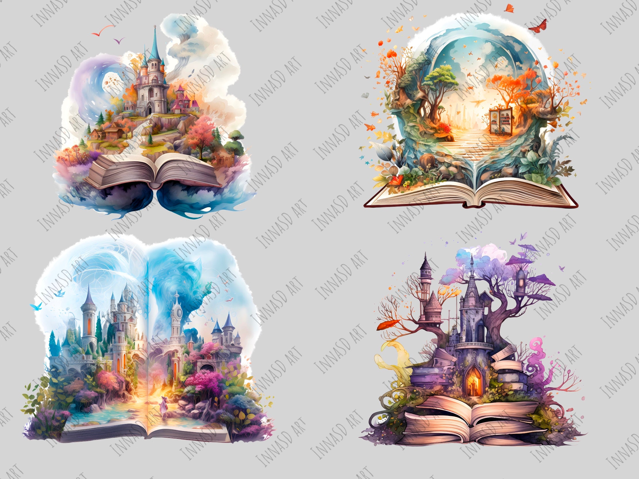 22 PNG Fantasy Books Clipart Book Bundle PNG Open Book - Etsy