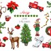 Digital Christmas Clip Art, Christmas Watercolor Clip Art, Winter ...