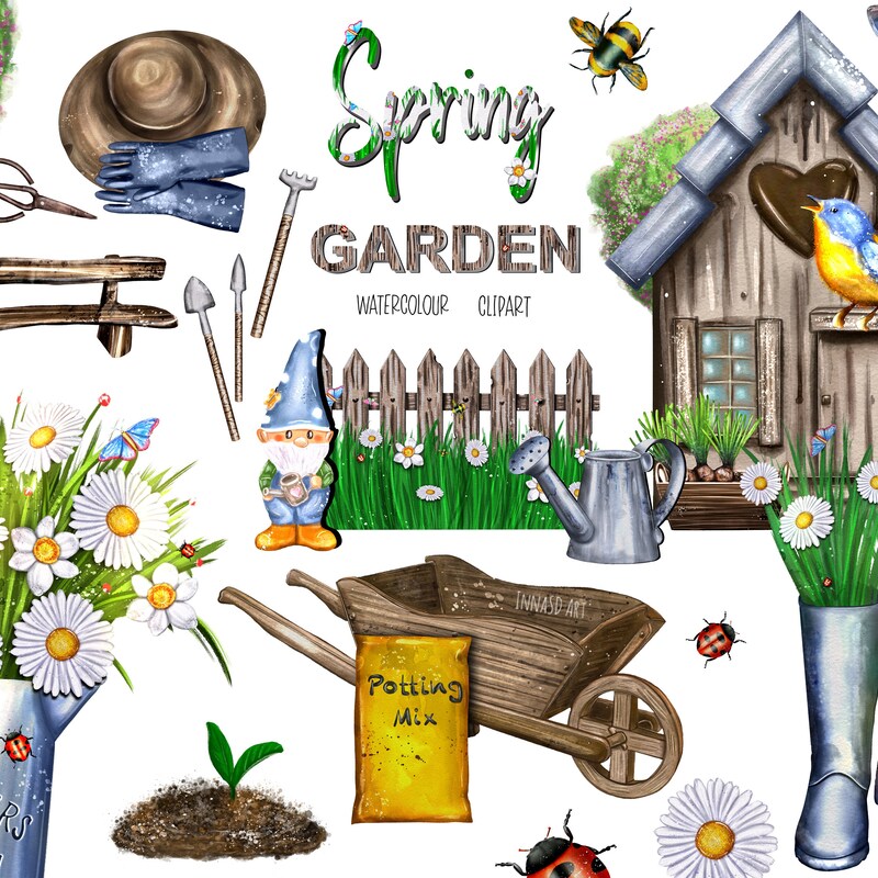 Spring Stickers - Etsy