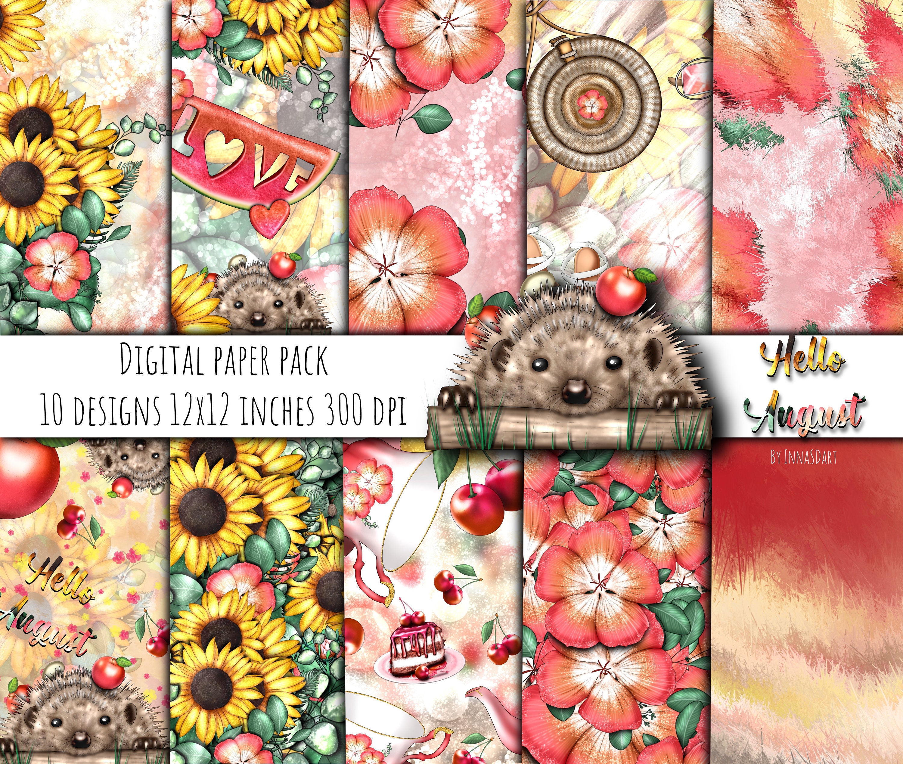 August Summer Backgrounds