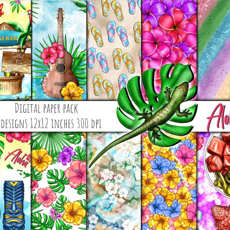 Hawaiian Paper - Etsy