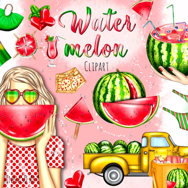 Watermelon Clip Art - Etsy