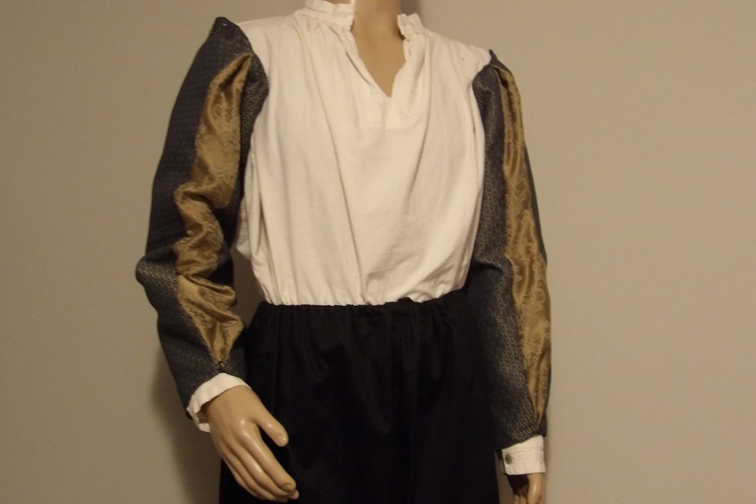 Sleeves Renaissance, Ready-to-ship, Burgundy Brocade, Navy Brocade With ...