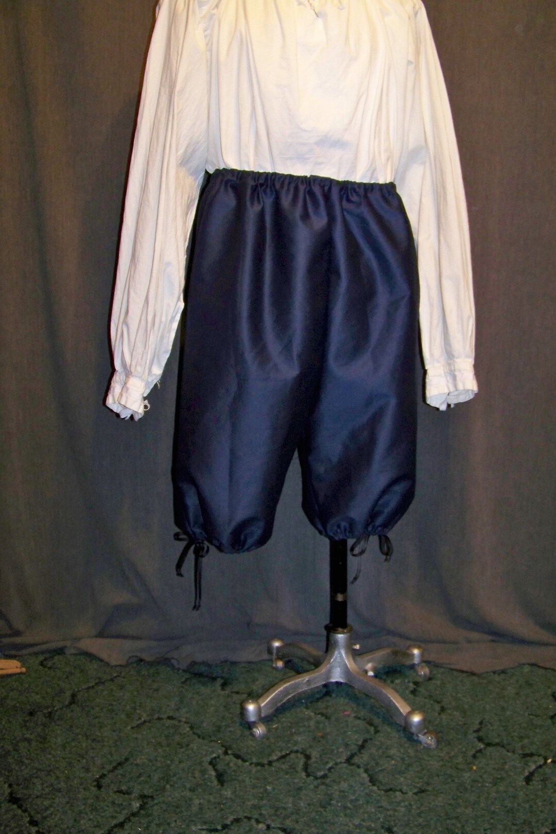 Knee Pants, Adult Plus-sized, Custom Drawstring, Twill Breeches, SCA ...