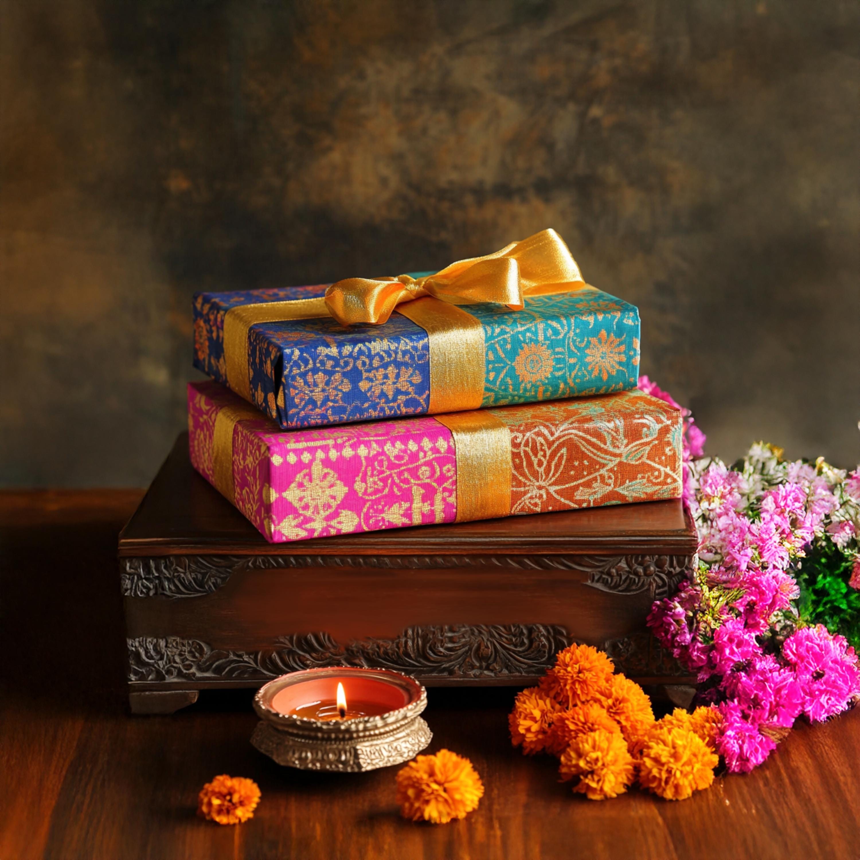 Diwali Gift Hamper – Indian Festive Gift Box With Brass Decor - Etsy