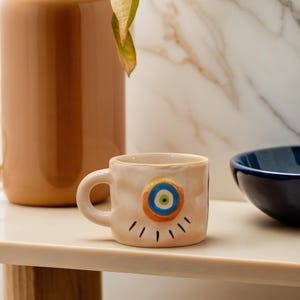 Set of 2- Evil Eye Mug, Graduation Gift, Coffee Lover Gift, Indian ...