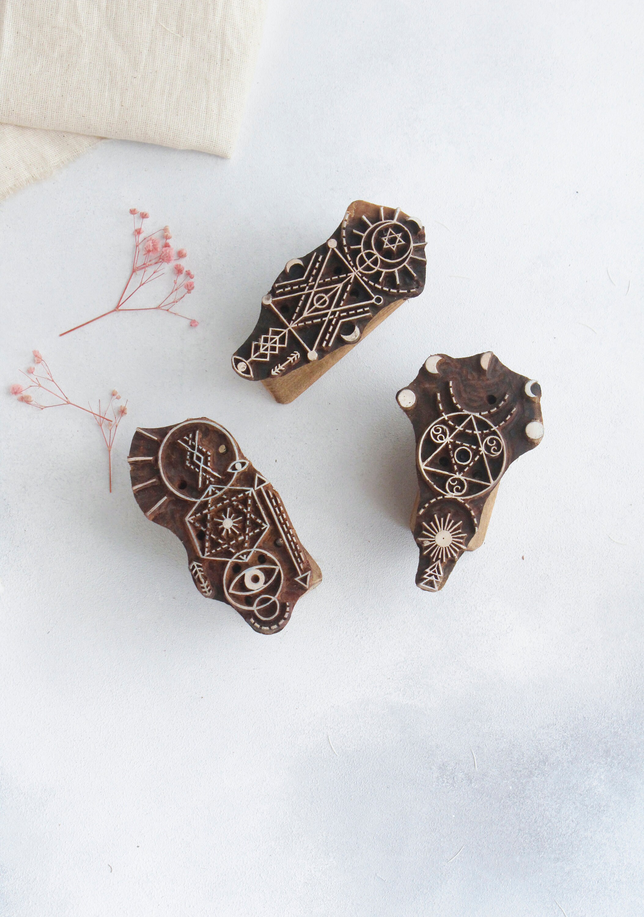 Sacred Geometry Stamp Textile Stamp Wooden Printing Block - Etsy