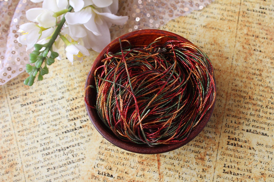 Multicolor Bullion Wire, Goldwork Embroidery Thread, Zardozi, 1mm - Etsy