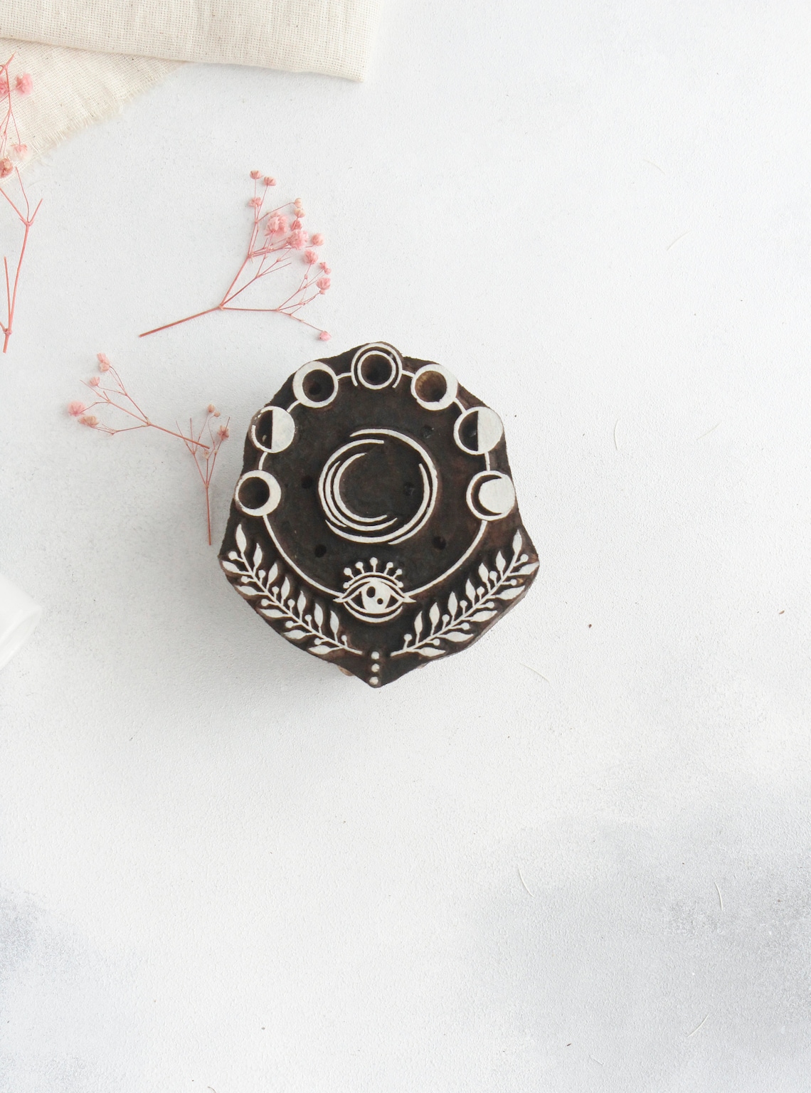 Moon Phase Stamp Wooden Block Stamp Celestial Stamp Block | Etsy