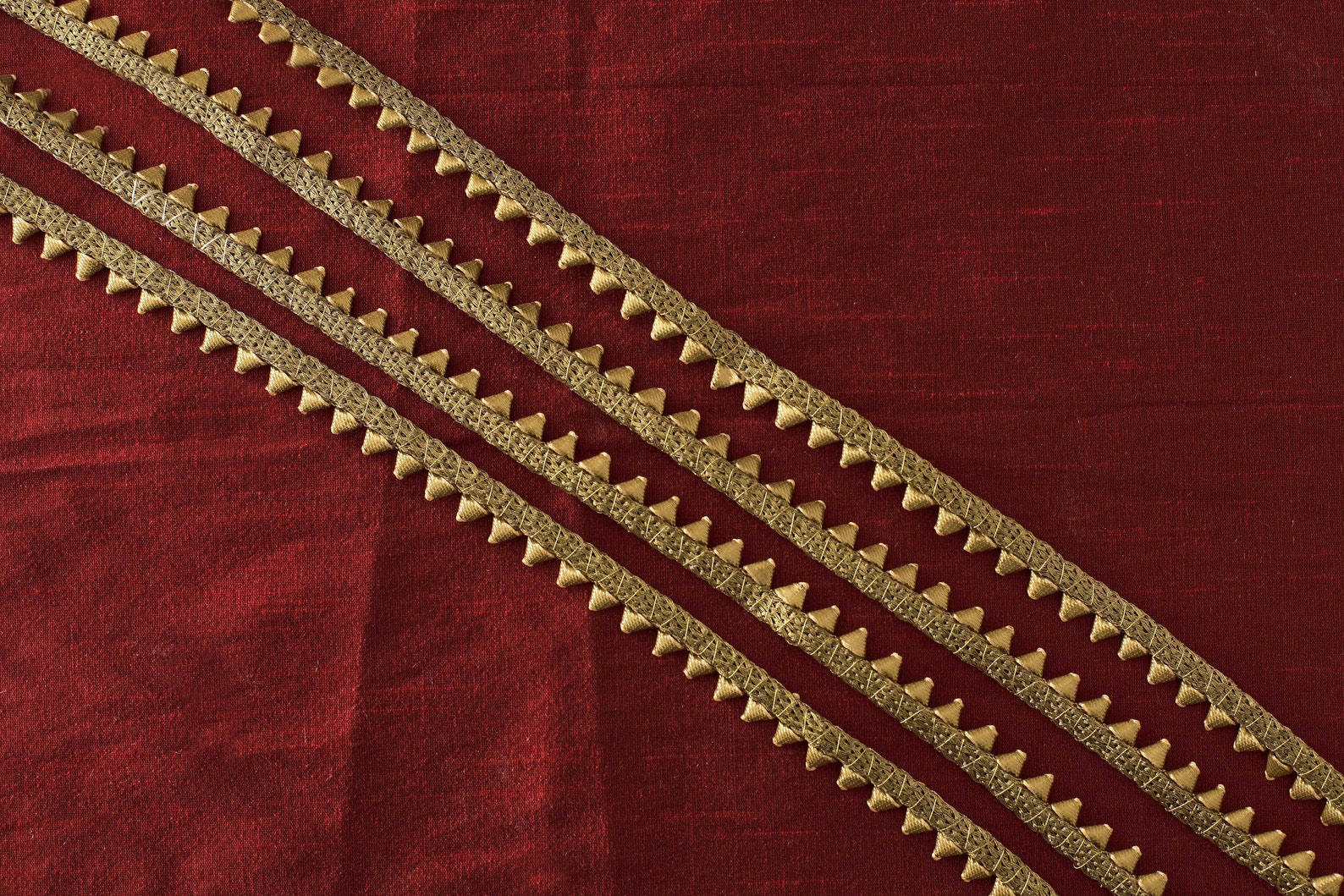 Antique Gold Gota Trim, Braided Trim, Indian Trim, Gold Gota Ribbon ...