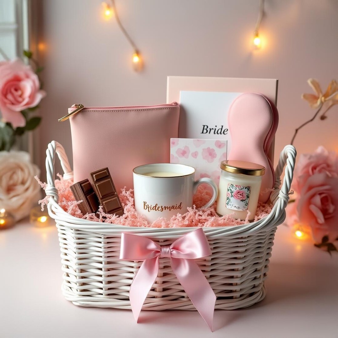 Bridesmaid Gift Box, Personalized Hamper, Wedding Party Gift ...