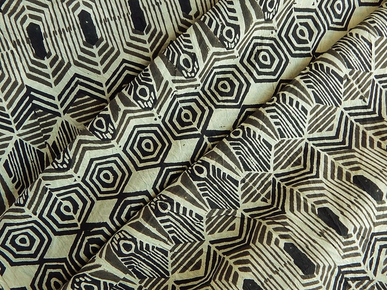 Ajrak Print Fabric Geometric Print Fabric Indian Cotton | Etsy