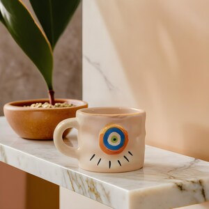 Set of 2- Evil Eye Mug, Graduation Gift, Coffee Lover Gift, Indian ...