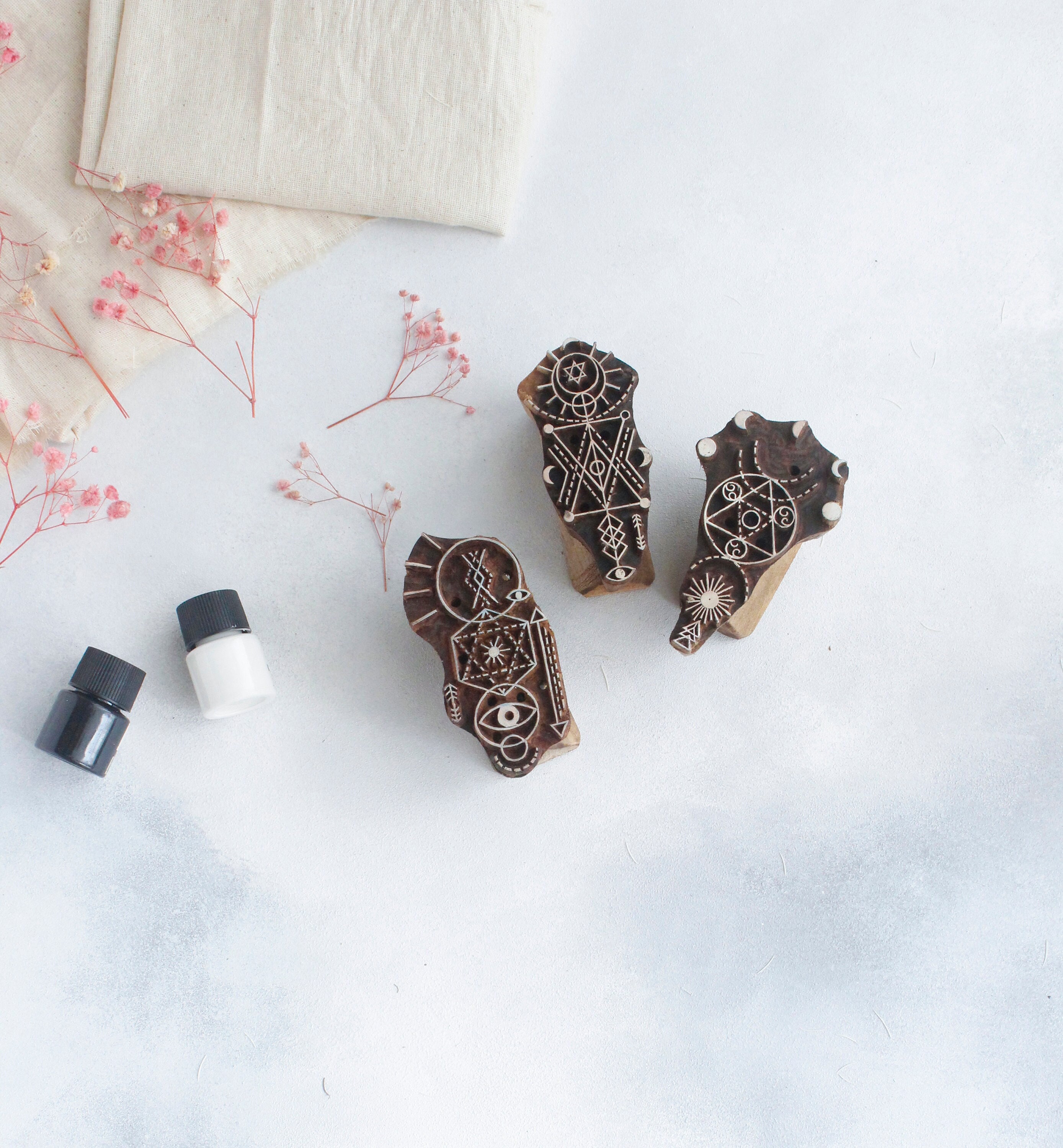 Sacred Geometry Stamp Textile Stamp Wooden Printing Block - Etsy