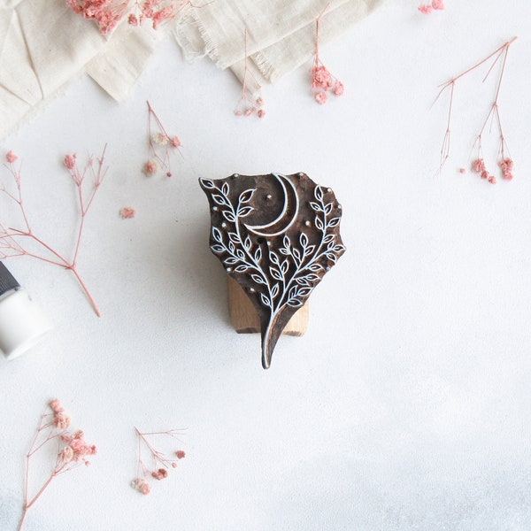 Crescent Moon Stamp - Etsy