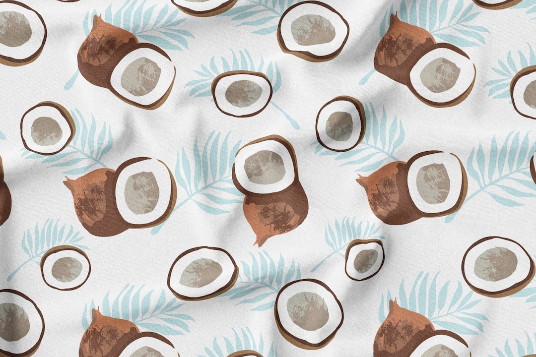 Coconut Print Fabric Quilting Cotton Nursery Fabric Printed - Etsy