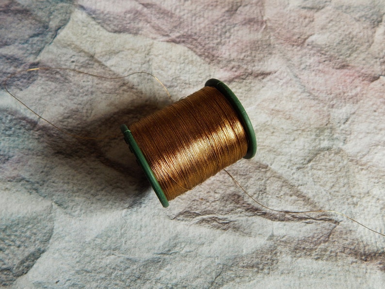 Gold Metallic Thread Embroidery Thread Hand and Machine | Etsy