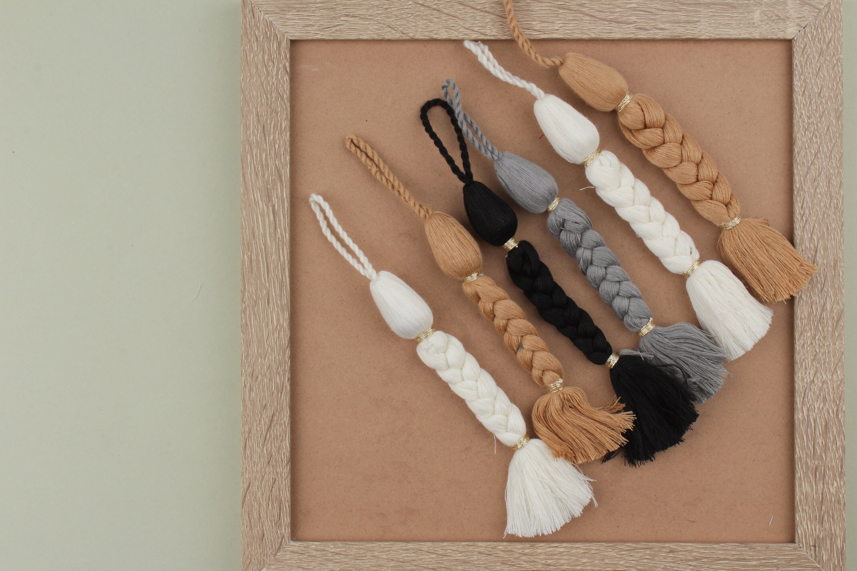 Neutral Tone Cotton Tassels Braided Tassels Jewelry Tassels - Etsy ...