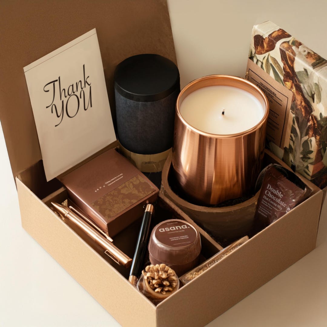 Thank You Gift Hamper Box - Self-care & Relaxation Gift, Corporate ...