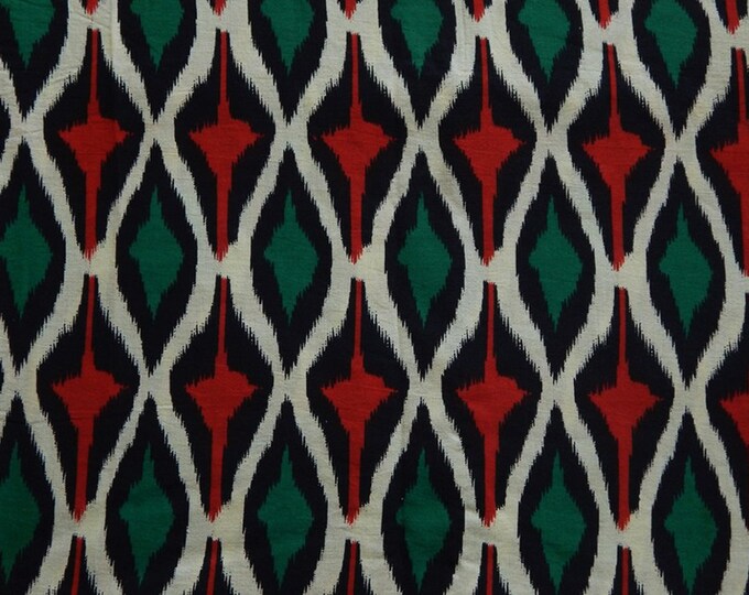 1 Yard of Ikat Print Fabric, Soft Cotton Fabric, Indian Ikat Print ...