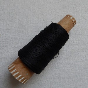 Black Silk Thread Spool Embroidery Thread Art Silk Thread - Etsy
