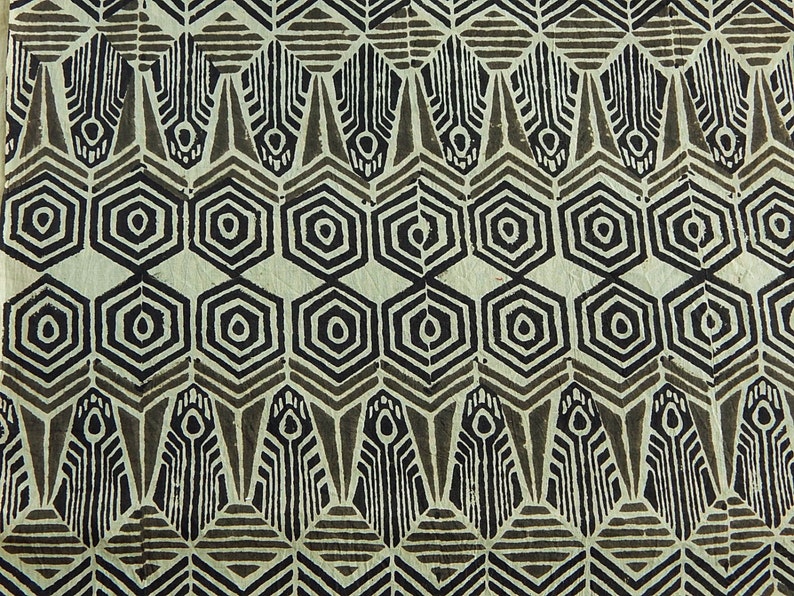 Ajrak Print Fabric Geometric Print Fabric Indian Cotton | Etsy