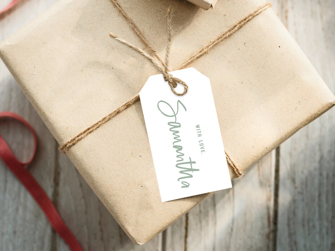 PRINTED Personalized Gift Tag | Custom Gift Tags | Colorful Family Gift ...