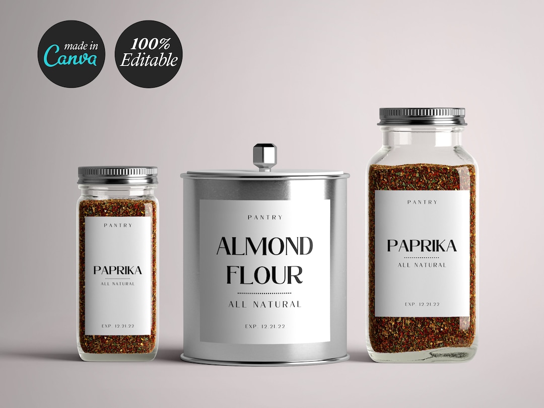 DIY Editable Minimalist Labels for Canva Label Design - Etsy